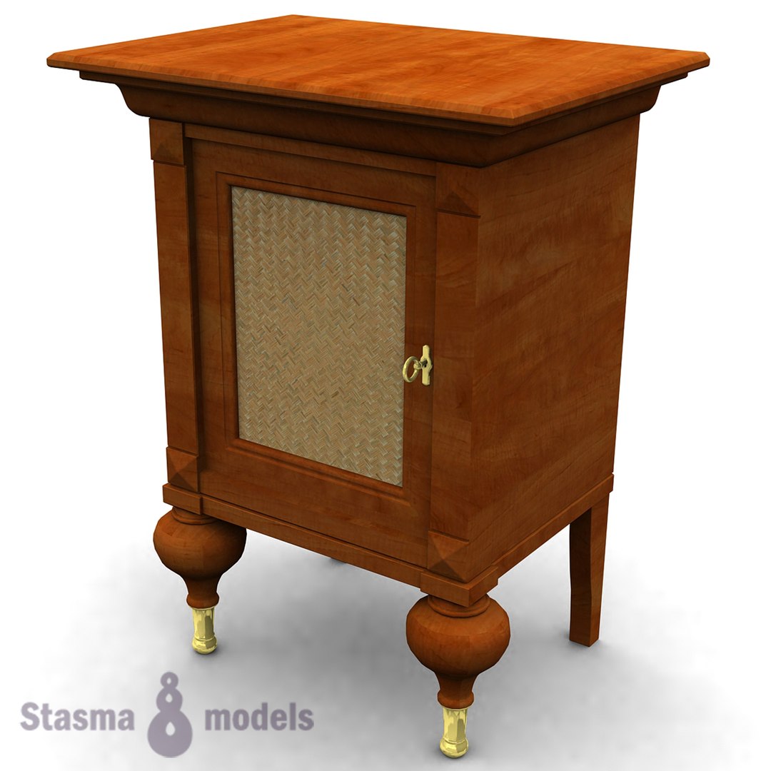 3d bedside night table
