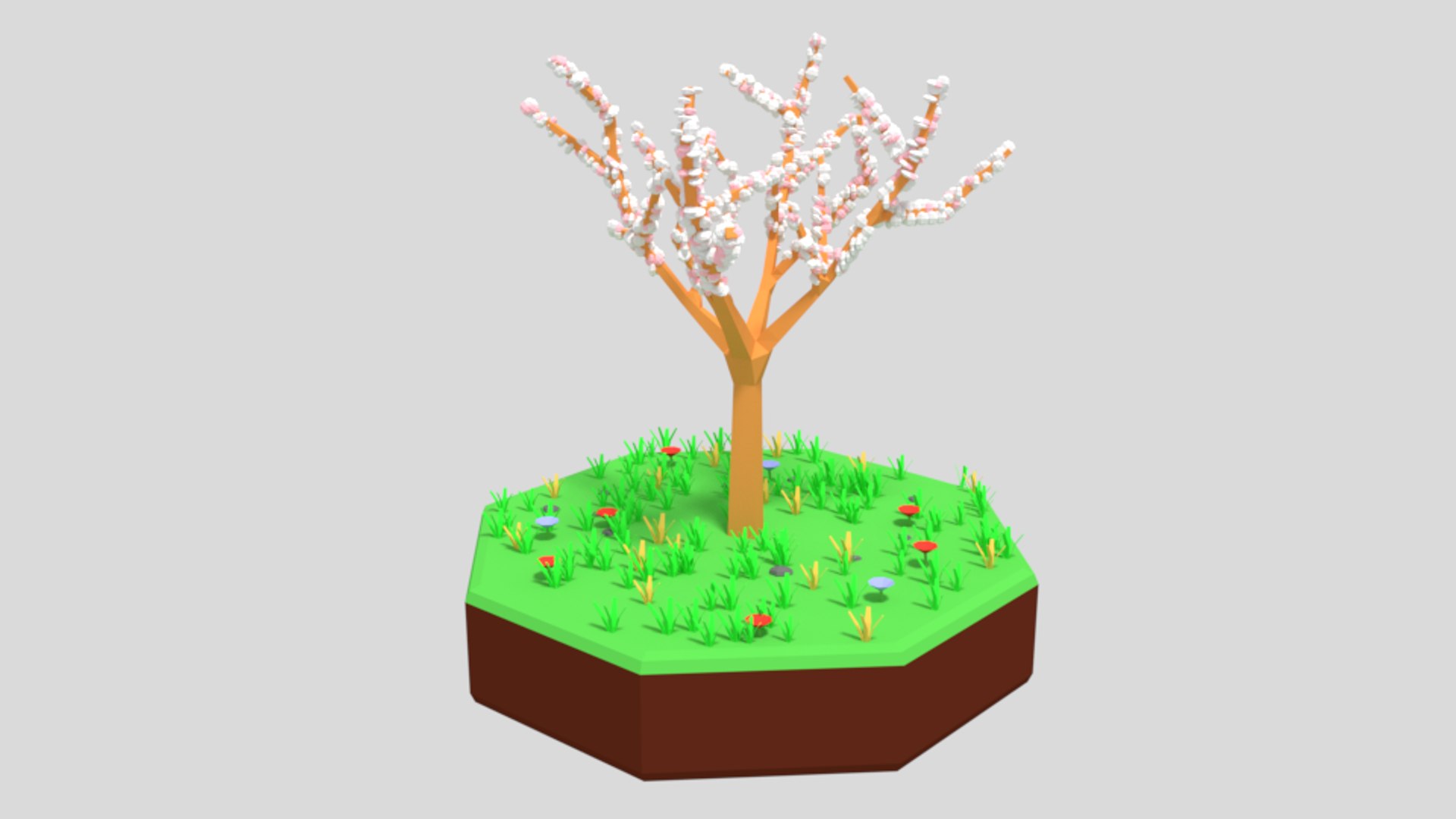 3D Almond Tree Model - TurboSquid 1550442