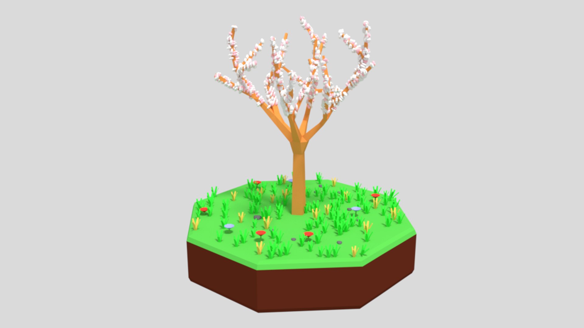 3D Almond Tree Model - TurboSquid 1550442