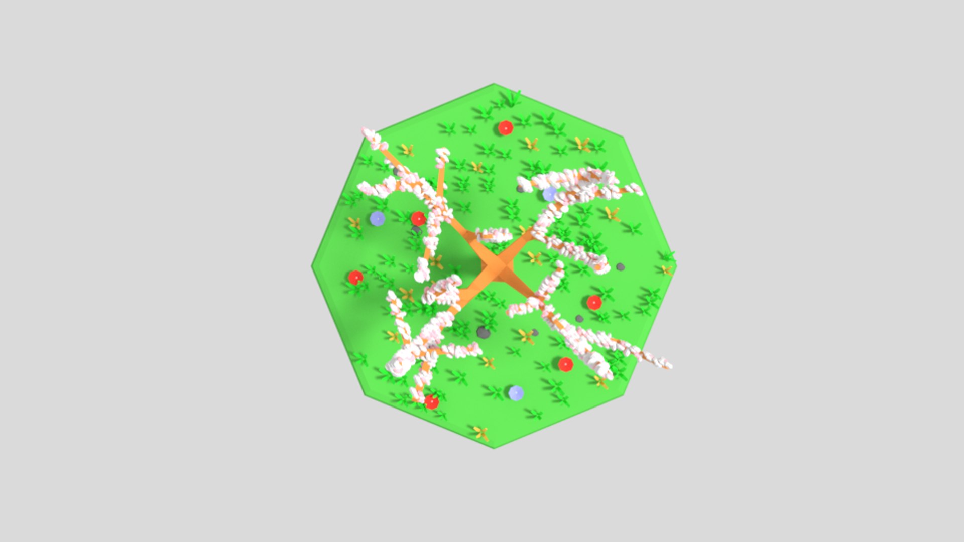 3D Almond Tree Model - TurboSquid 1550442