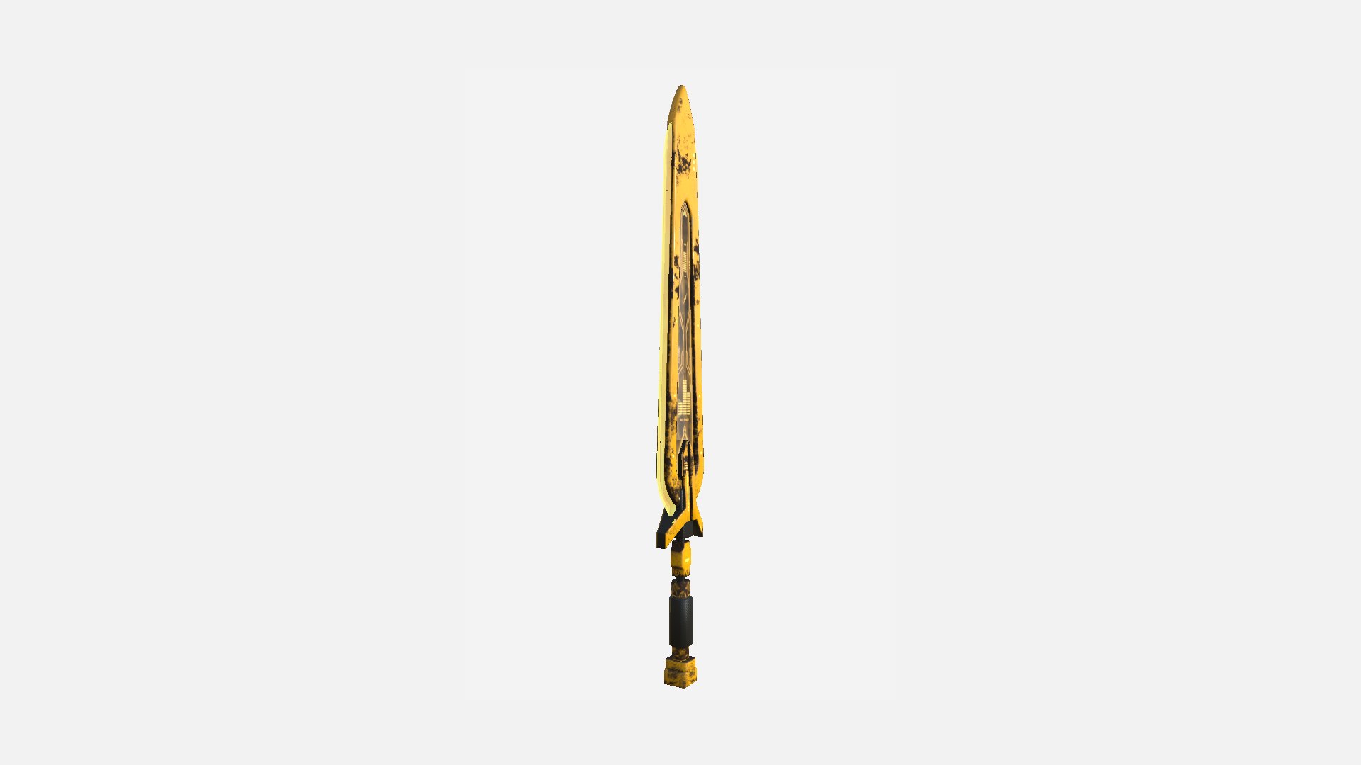 SciFi Sword B08 Yellow - Sci Fi Weapon Design Model - TurboSquid 1978590