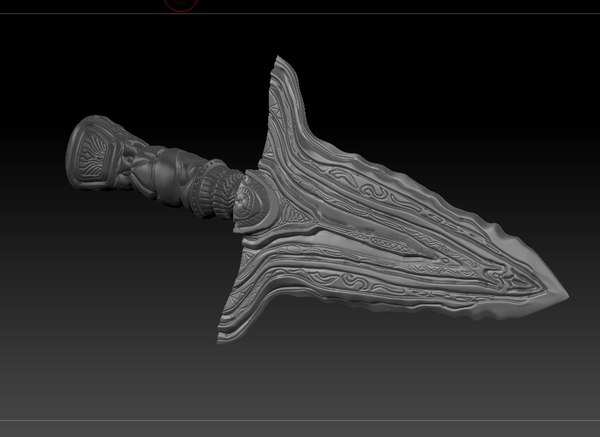 dagger pbr ue4 3d model