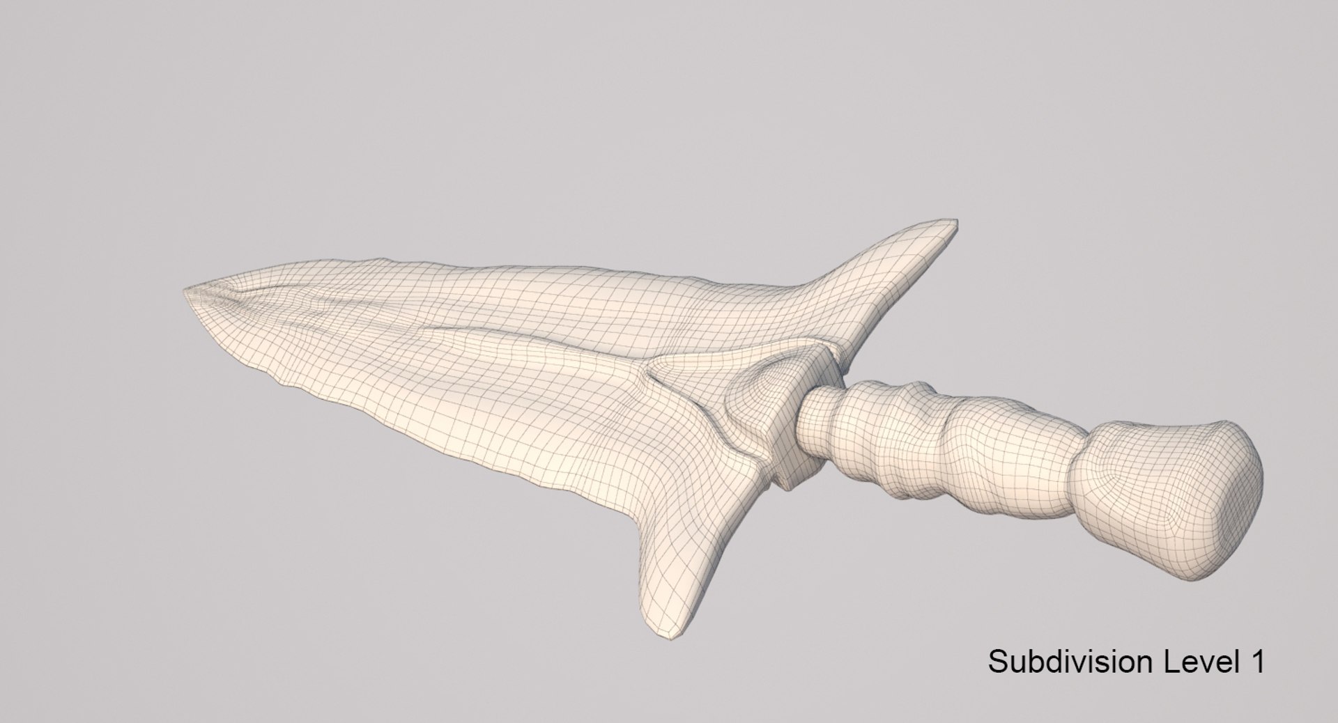 dagger pbr ue4 3d model