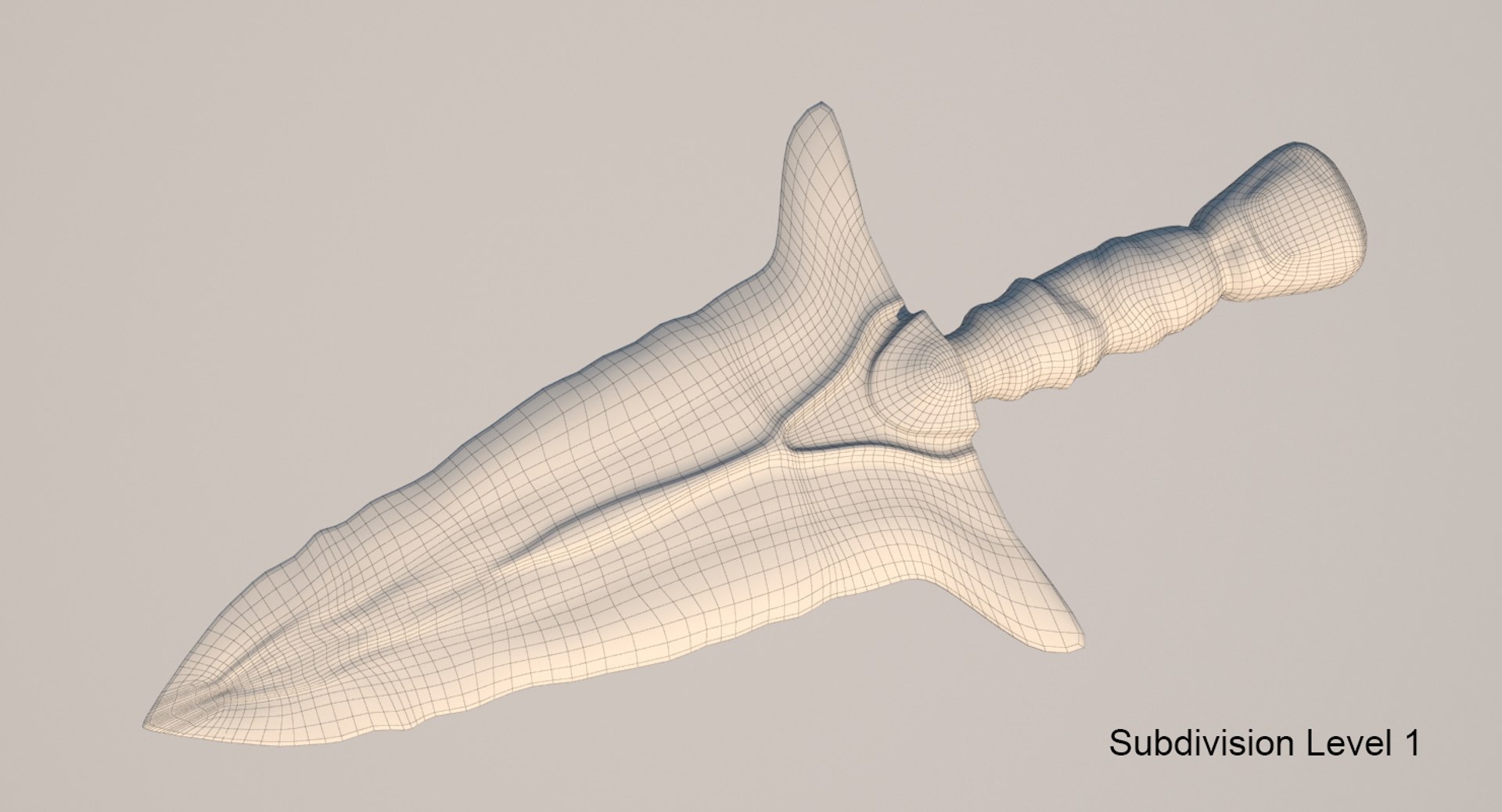 dagger pbr ue4 3d model