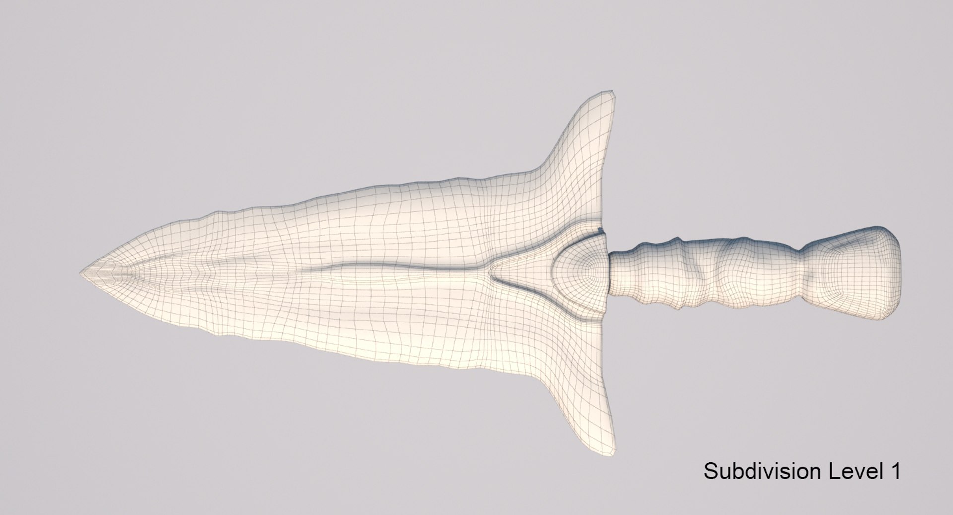 dagger pbr ue4 3d model