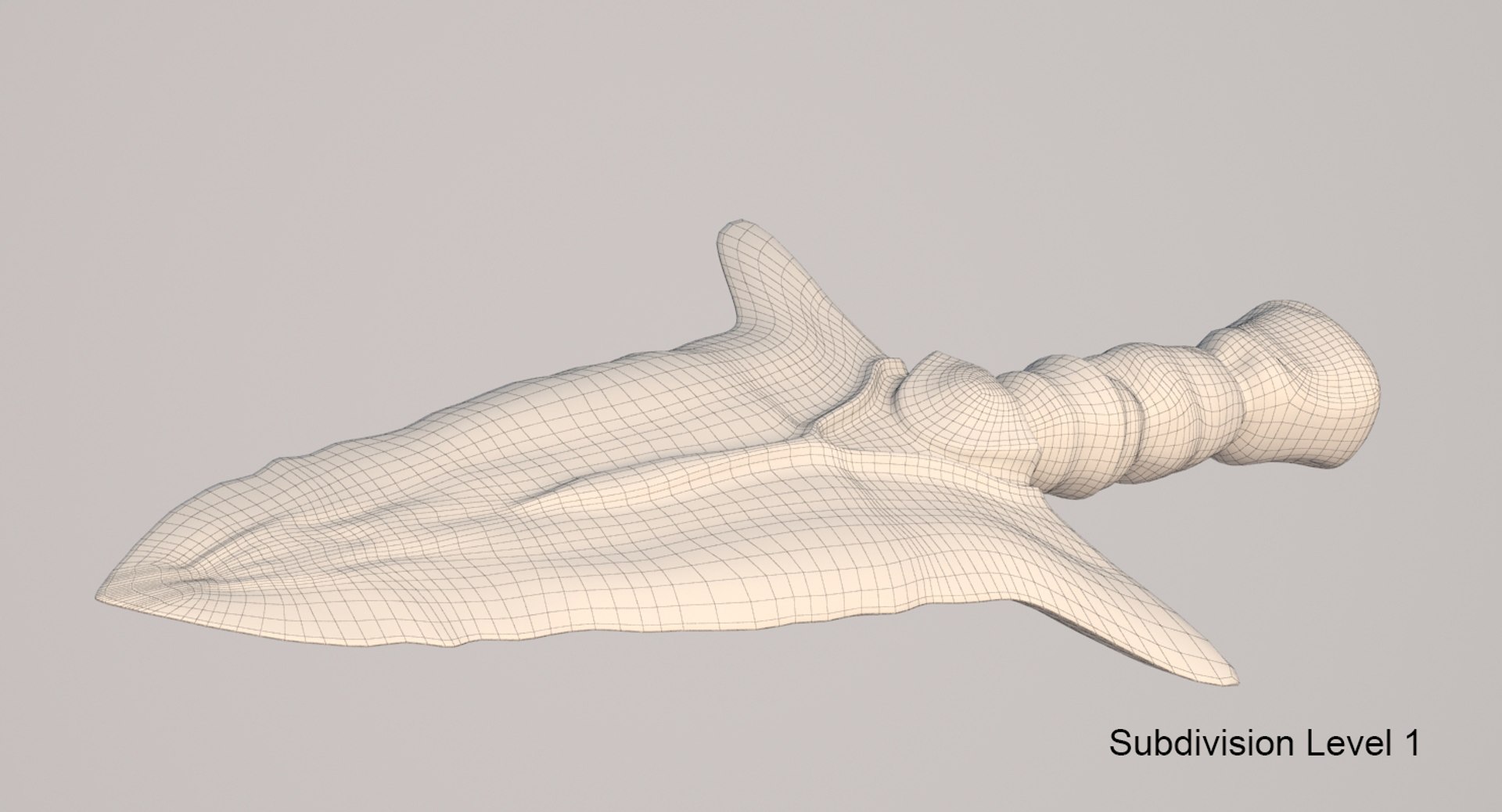 dagger pbr ue4 3d model