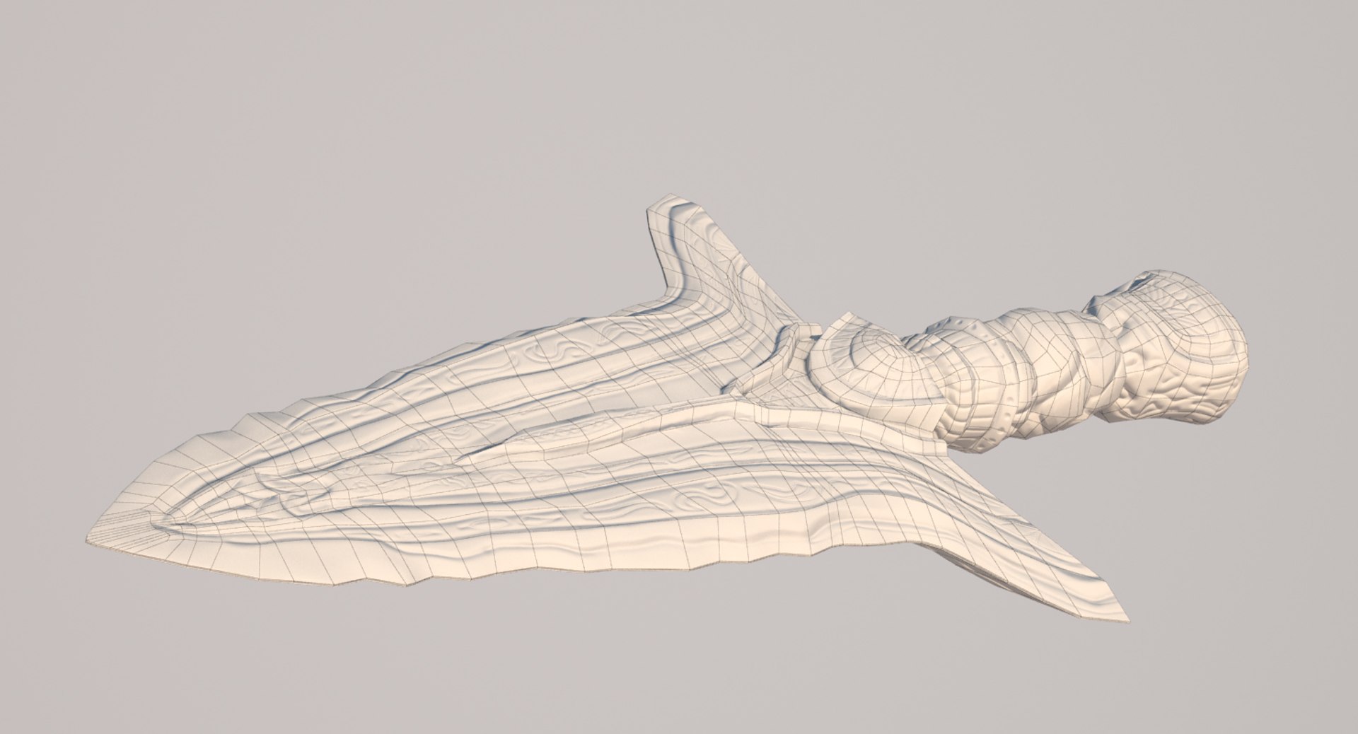 dagger pbr ue4 3d model