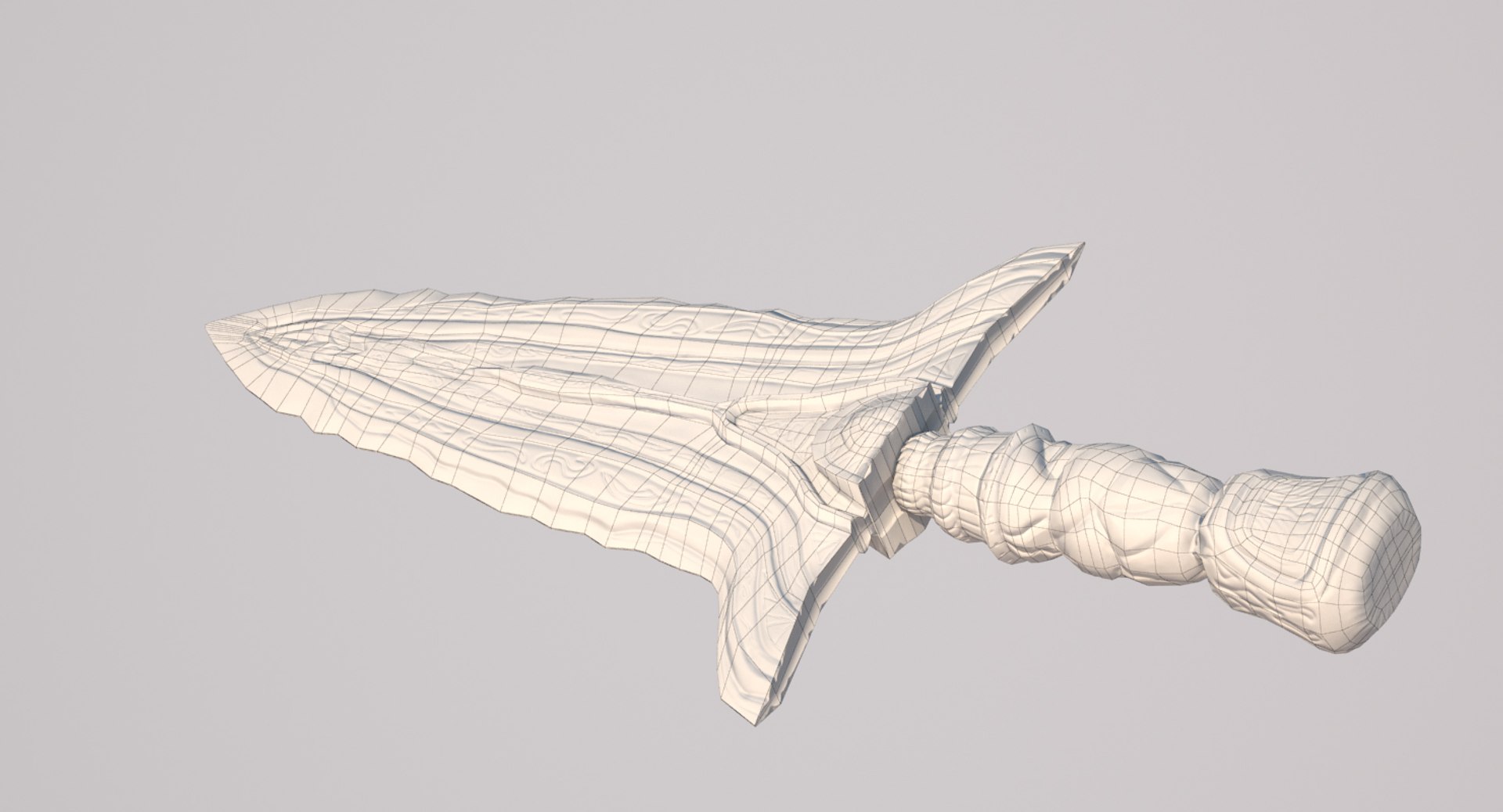 dagger pbr ue4 3d model