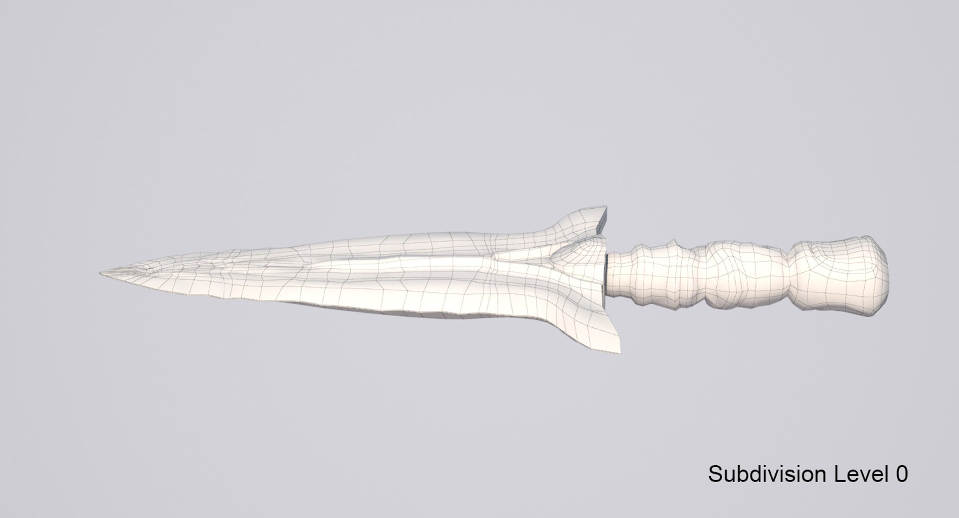 dagger pbr ue4 3d model