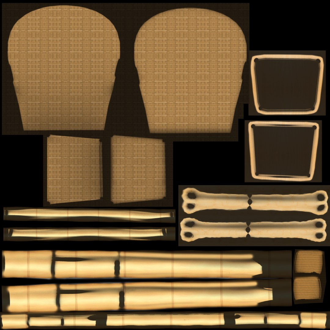 3D Model Rattan Lounge Chair - TurboSquid 1744871