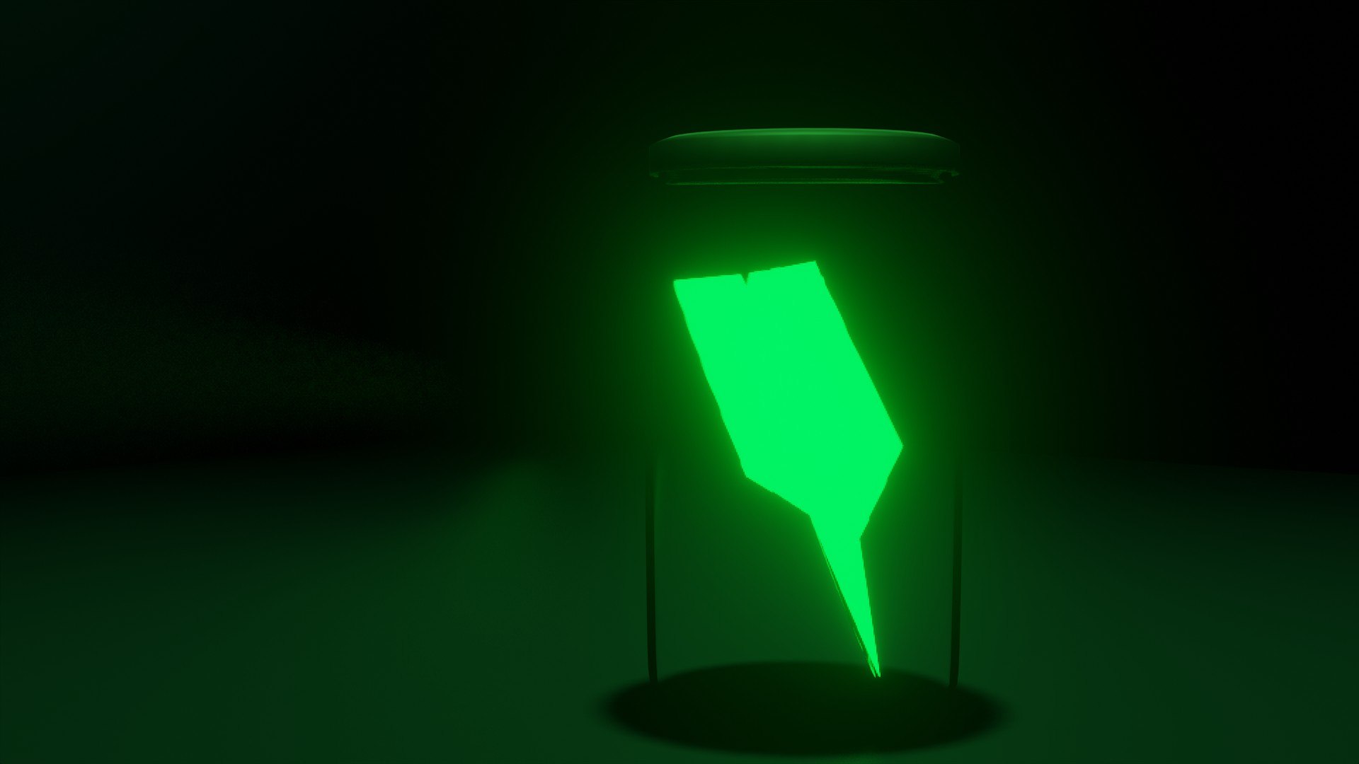 3D Glowing Paper Plane In A Jar Model - TurboSquid 1718036