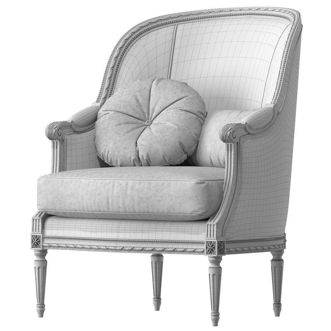 3D Chairish Armchair Art 5873 - TurboSquid 2286419