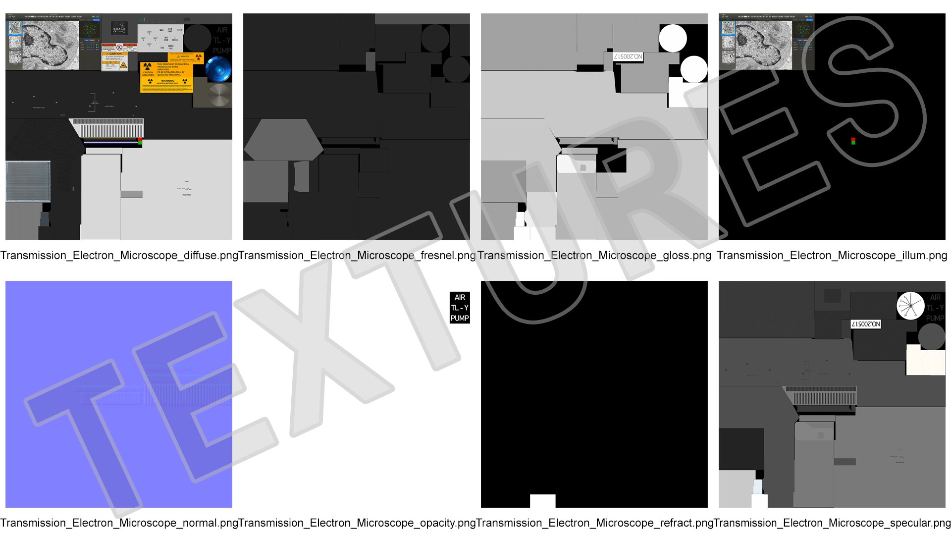 3D Generic Electron Microscope With Monitor - TurboSquid 1886200