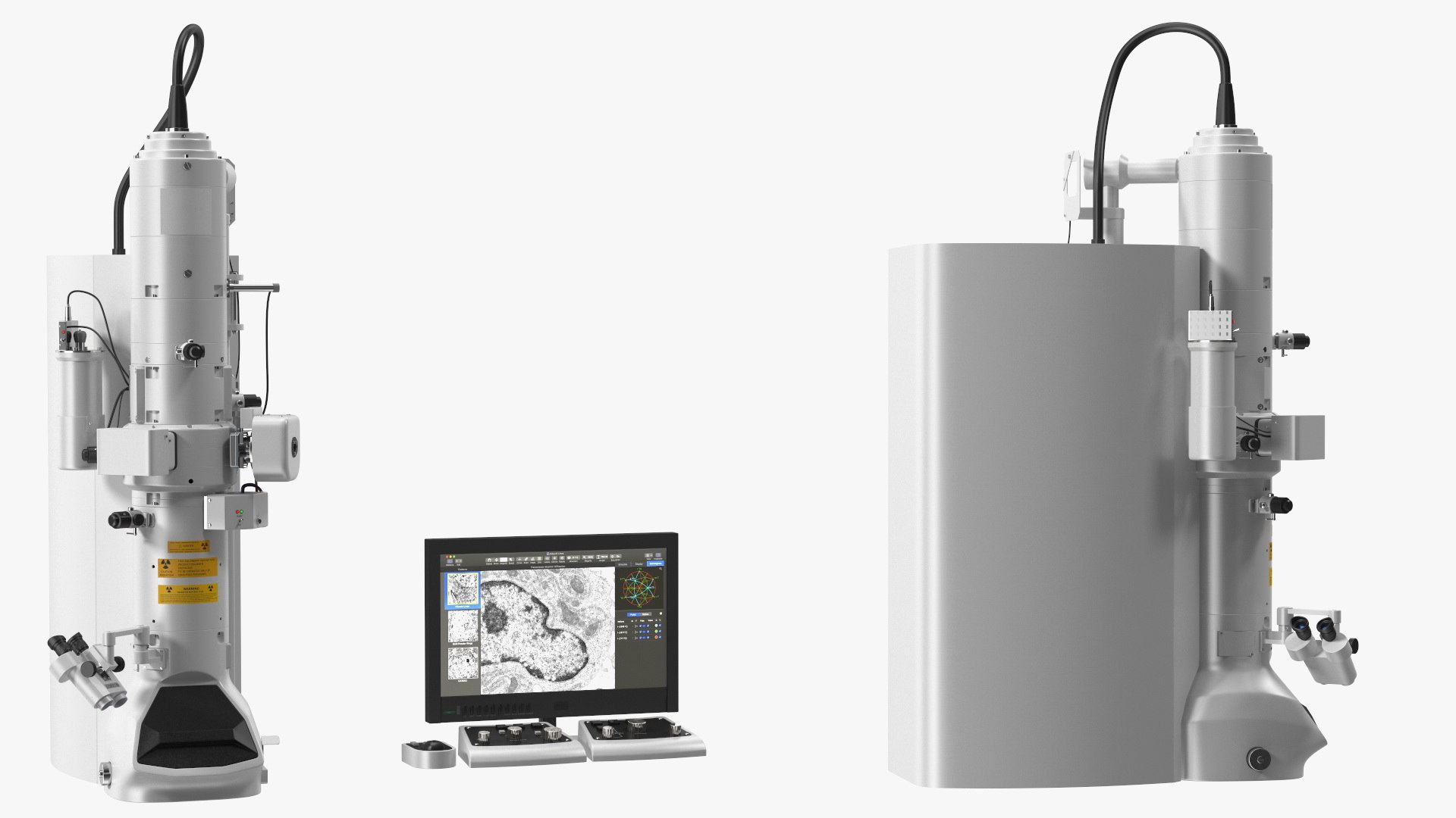 3D Generic Electron Microscope With Monitor - TurboSquid 1886200