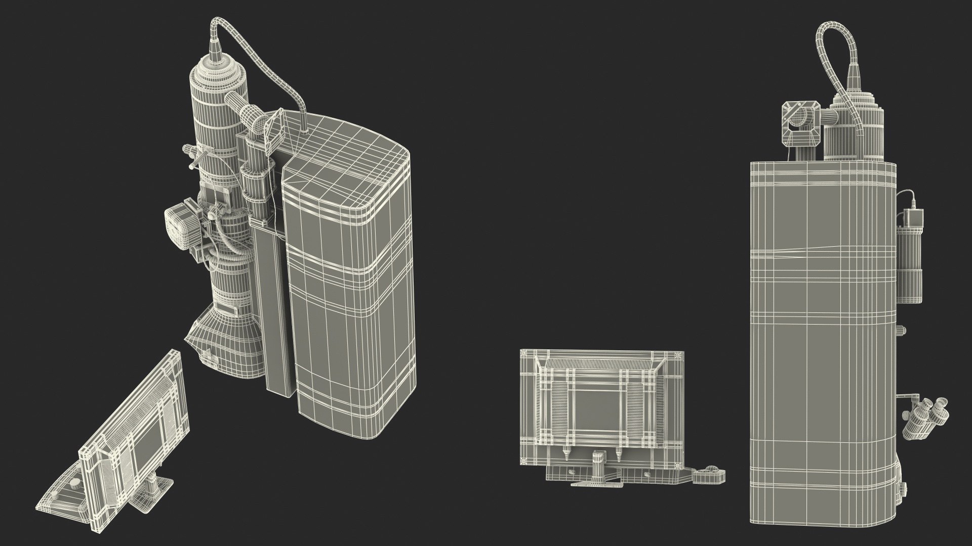 3D Generic Electron Microscope With Monitor - TurboSquid 1886200