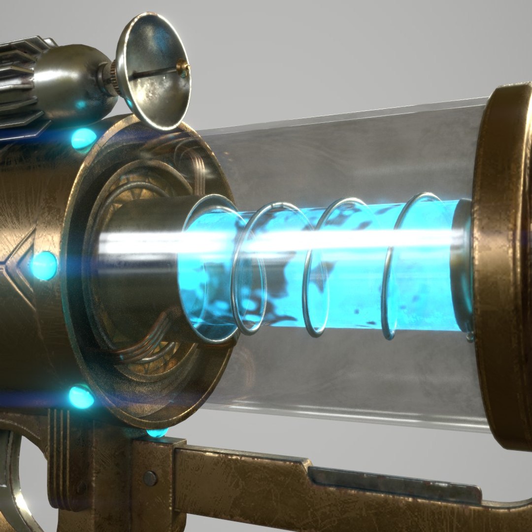 3D Retro Style Gun - TurboSquid 1543824