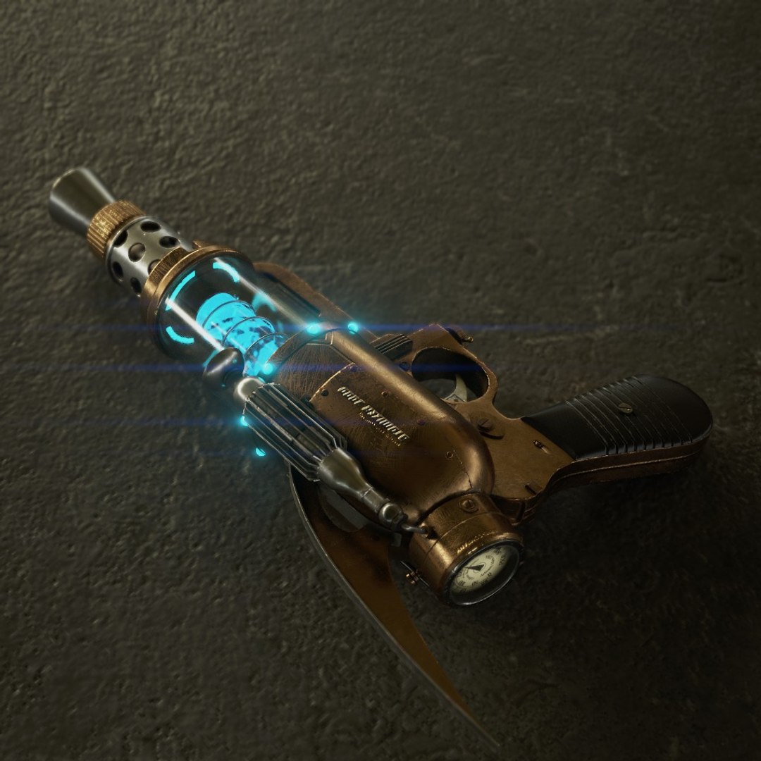 3D retro style gun - TurboSquid 1543824