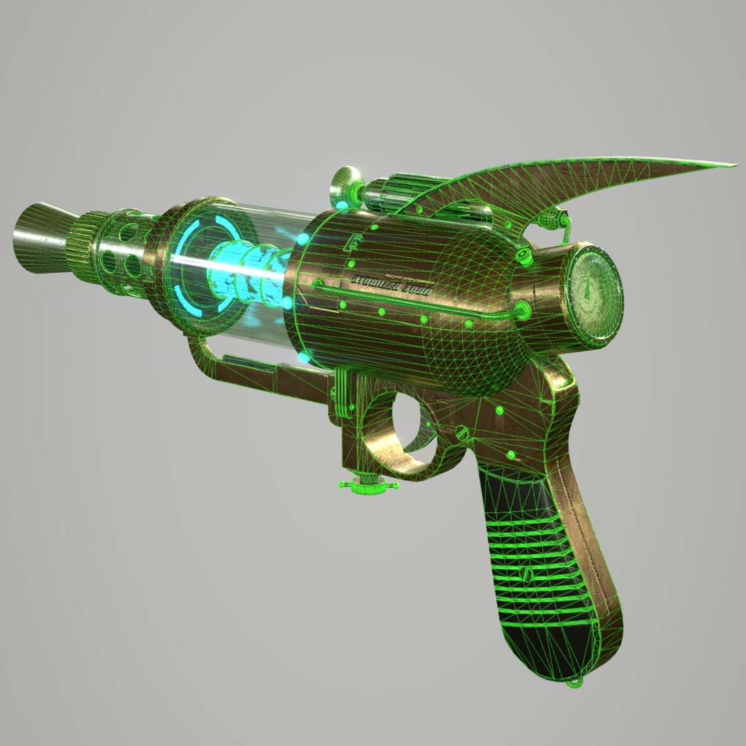 3D retro style gun - TurboSquid 1543824