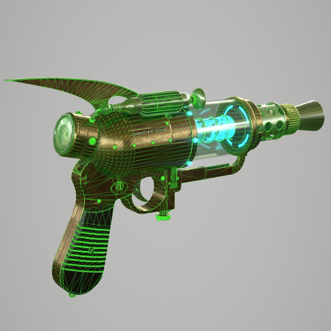 3D retro style gun - TurboSquid 1543824