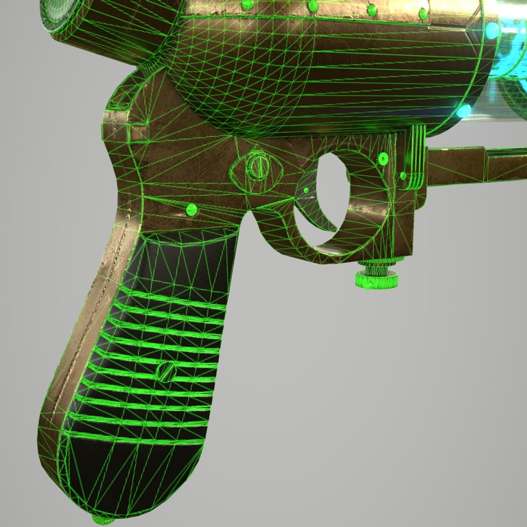 3D retro style gun - TurboSquid 1543824