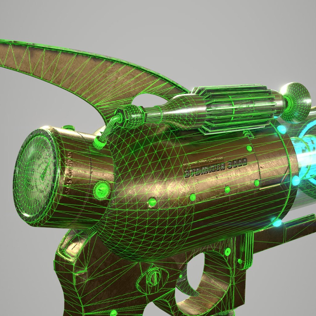 3D retro style gun - TurboSquid 1543824