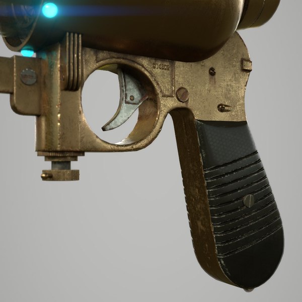 3D retro style gun - TurboSquid 1543824