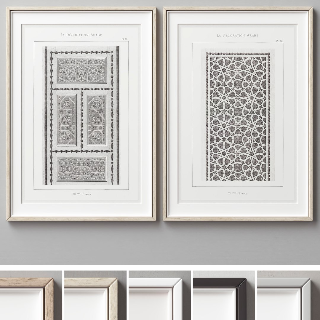 3D Picture Frames Set-356 Model - TurboSquid 1942614