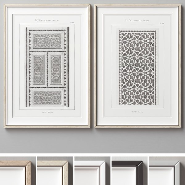 3D Picture Frames Set-356 model - TurboSquid 1942614