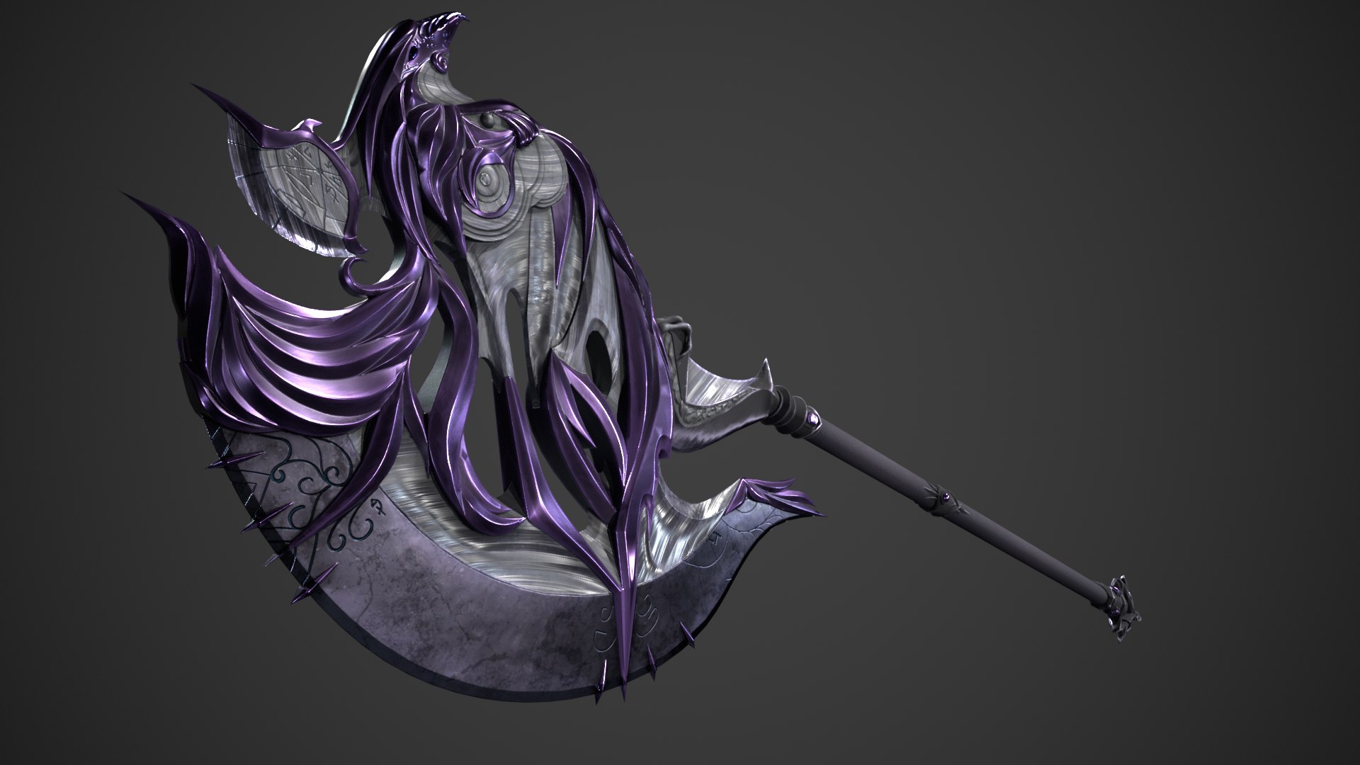 3D Fantasy Axe - TurboSquid 2133287