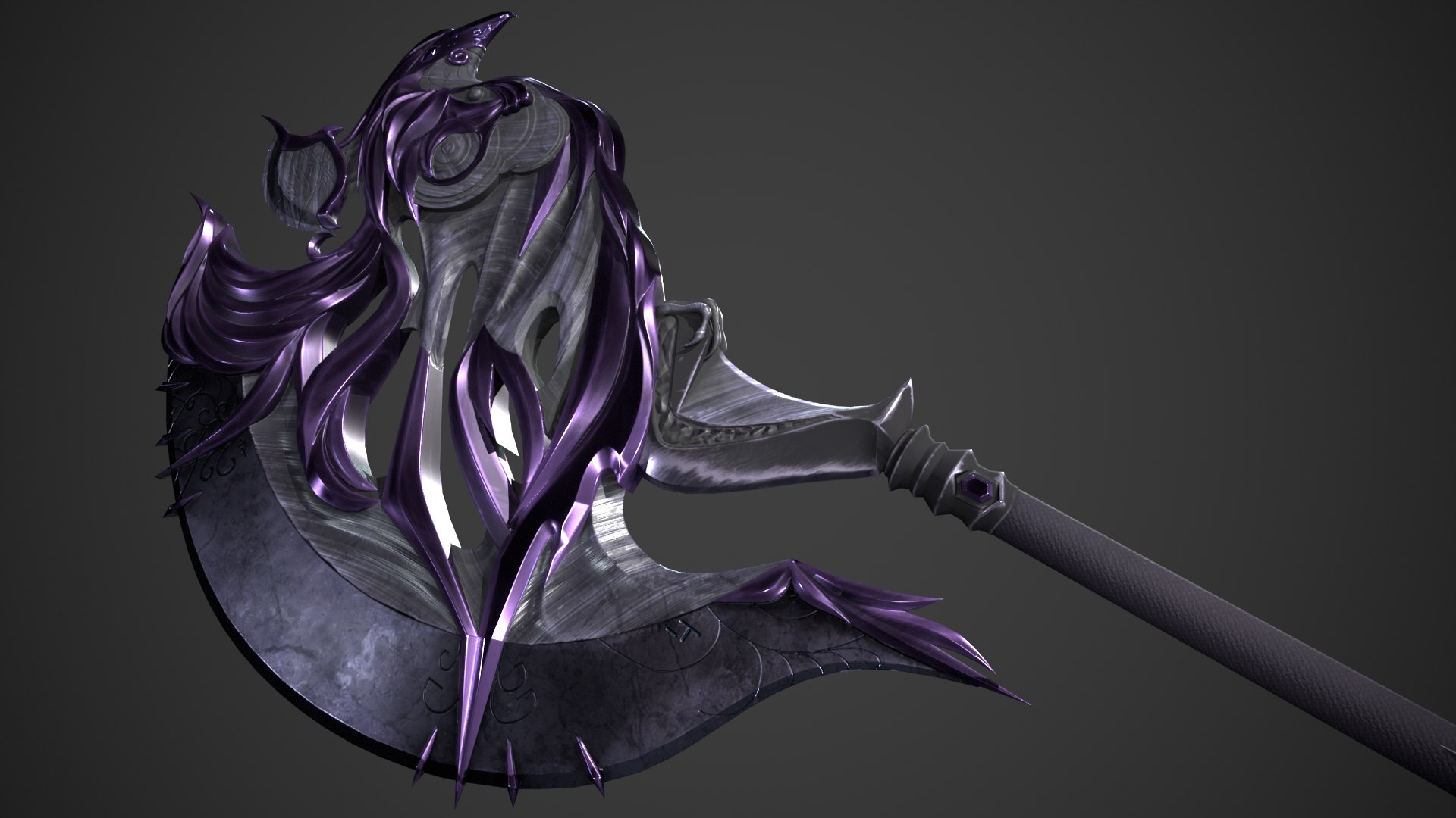3D Fantasy Axe - TurboSquid 2133287
