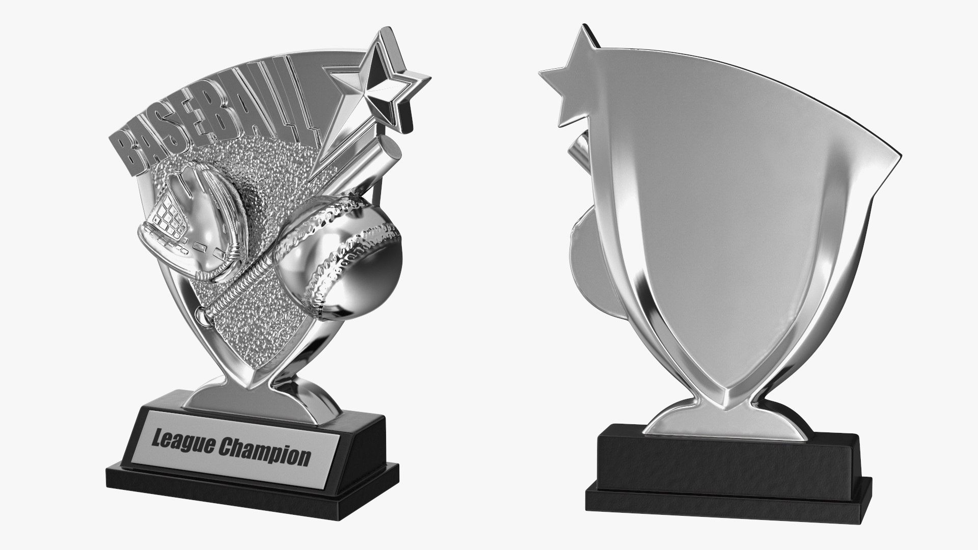 Baseball Championship Trophy Glass Display Cabinet 3D - TurboSquid 2371761