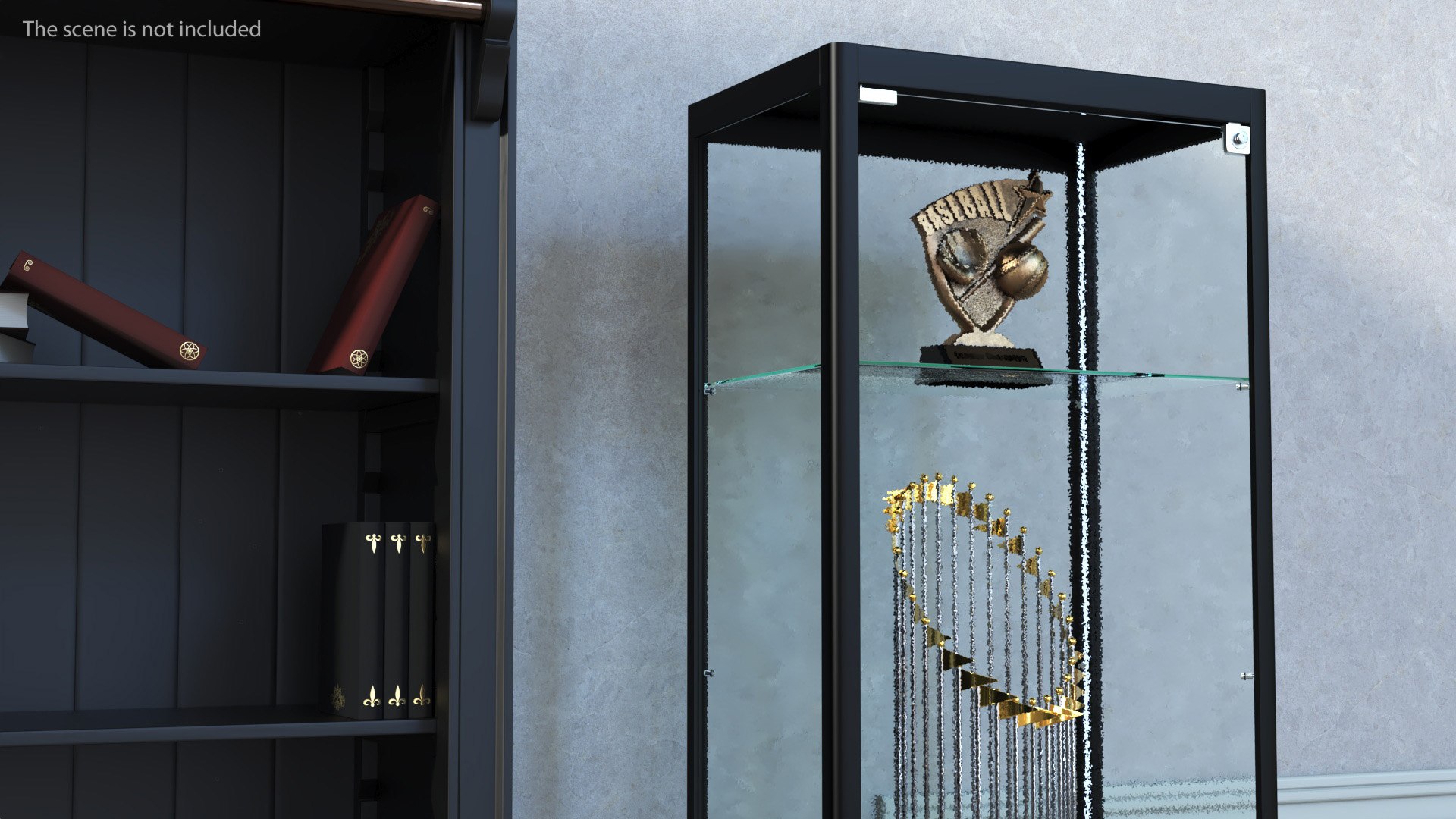 Baseball Championship Trophy Glass Display Cabinet 3D - TurboSquid 2371761