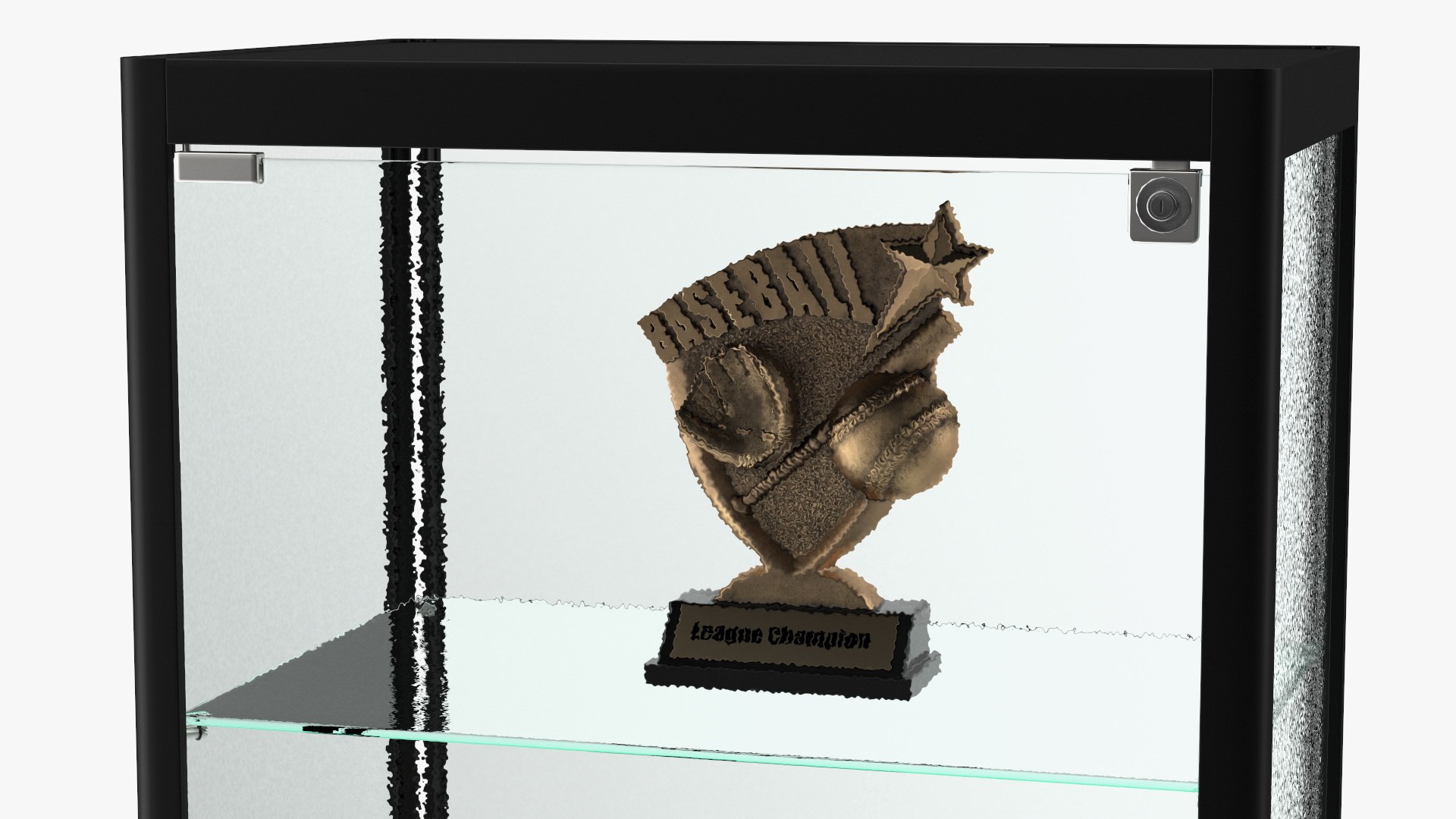 Baseball Championship Trophy Glass Display Cabinet 3D - TurboSquid 2371761