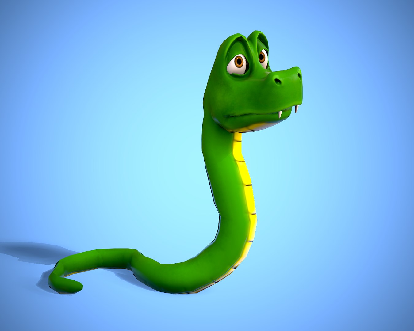 Cartoon Snake 3D - TurboSquid 1914942