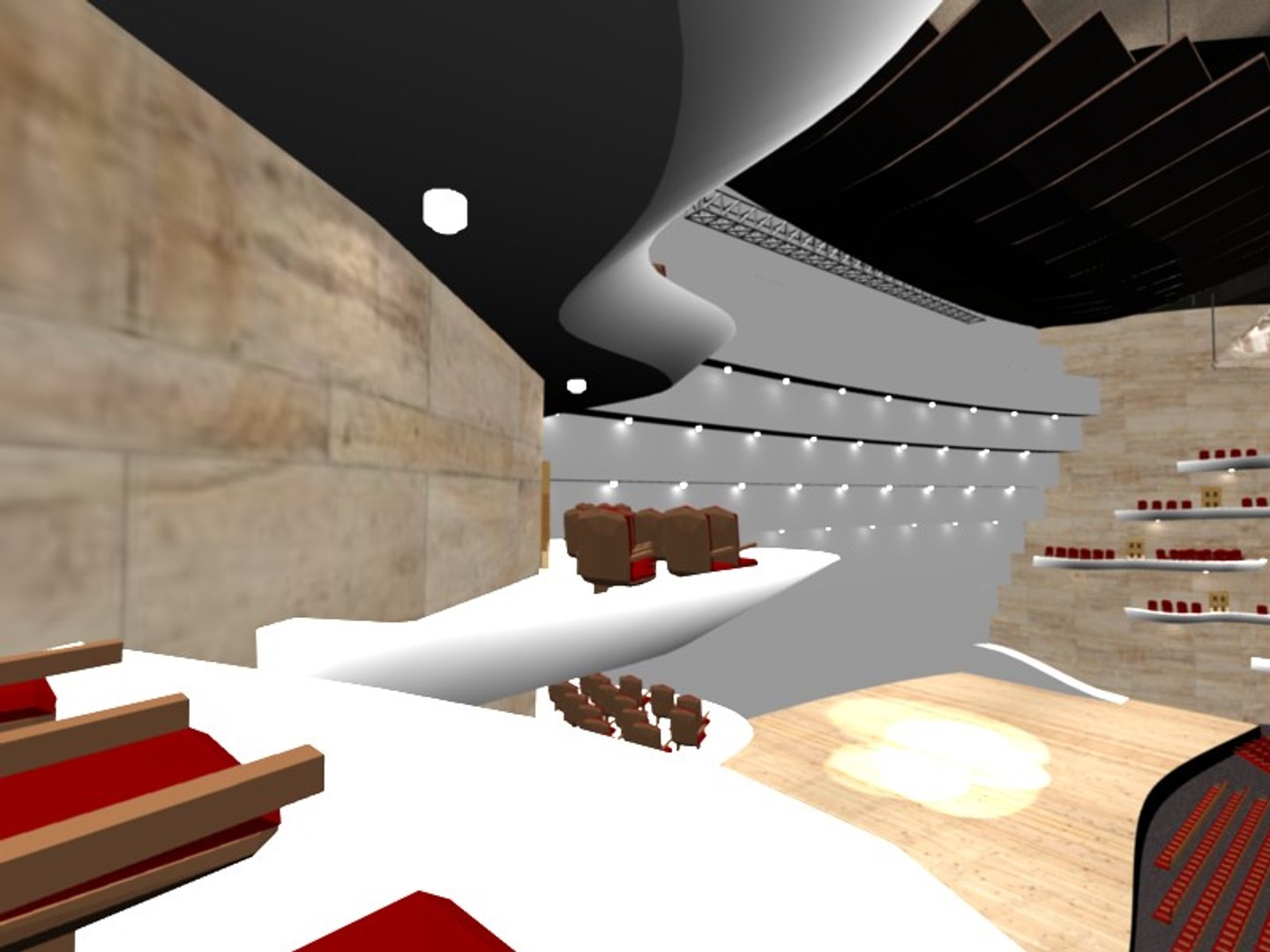 Concert Hall 3d Obj