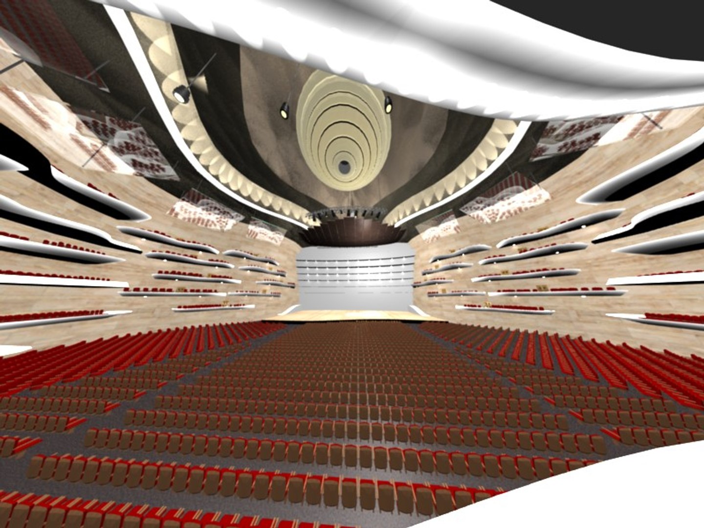 Concert Hall 3d Obj