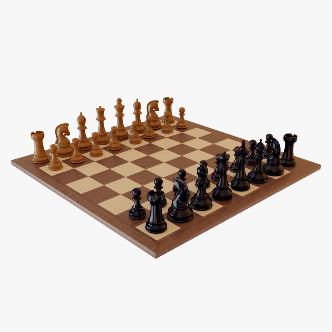 3D chess wood model - TurboSquid 1705408