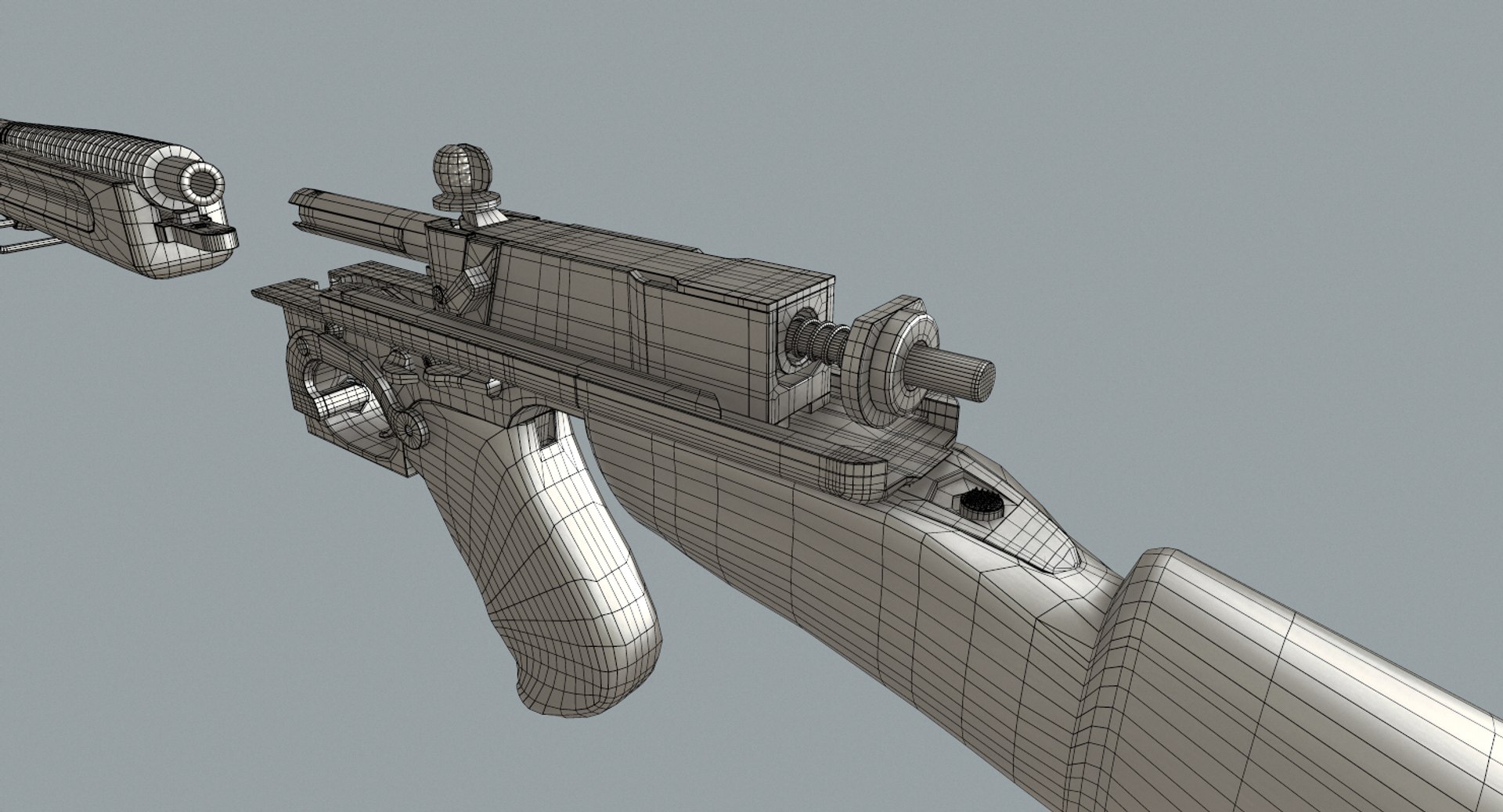 3d max thompson submachine gun 19281