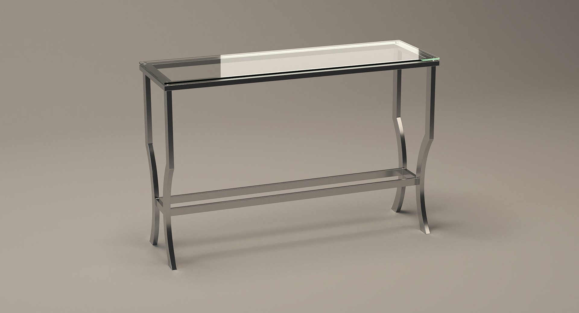 Rectangle console table metal 3D model - TurboSquid 1391842