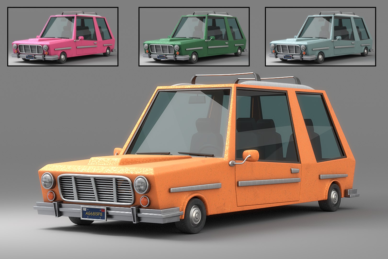 Cartoon Car Collection V2 3D model - TurboSquid 1750844