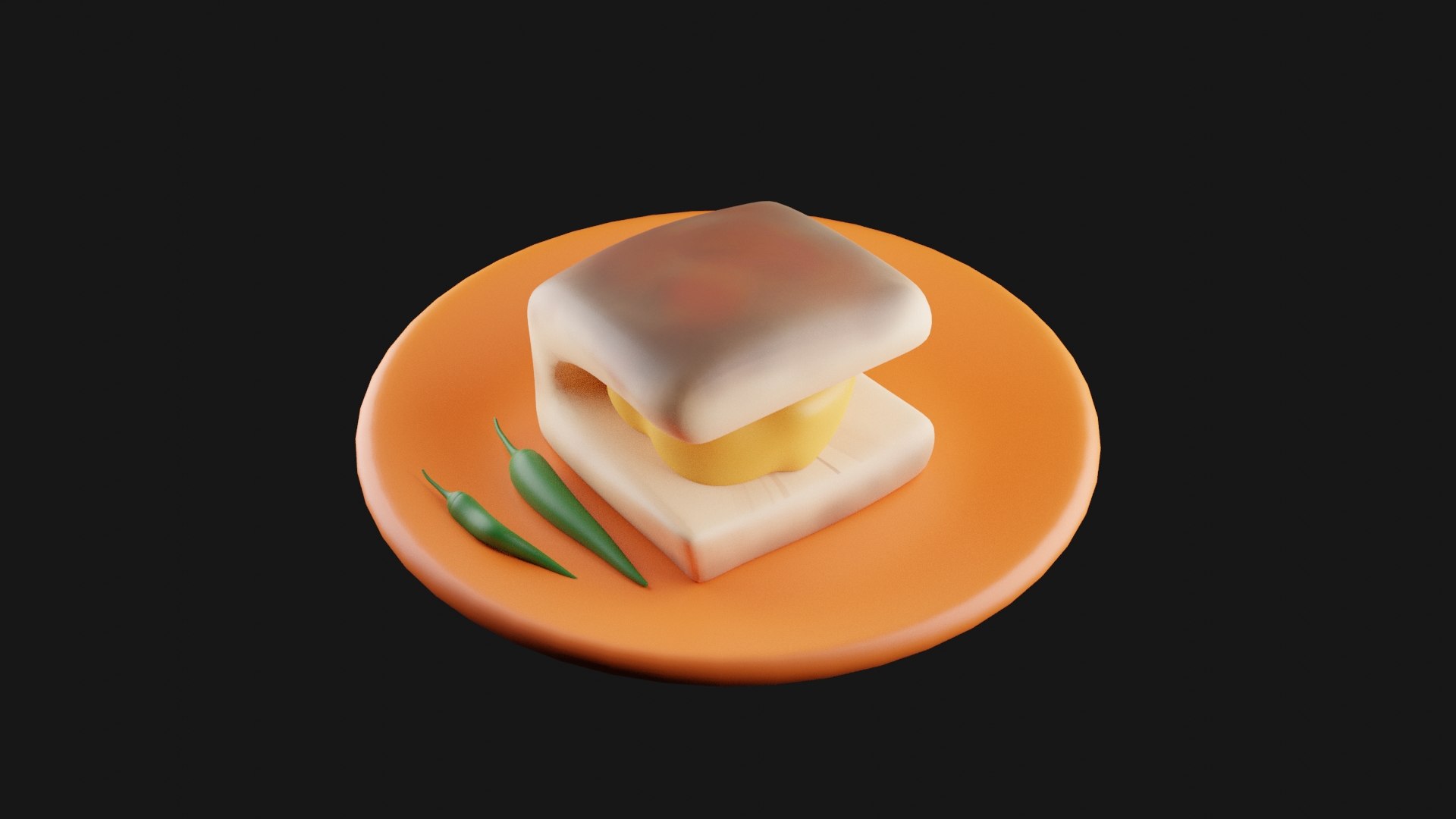 Fast Food Vada Pav 3D model - TurboSquid 2043250