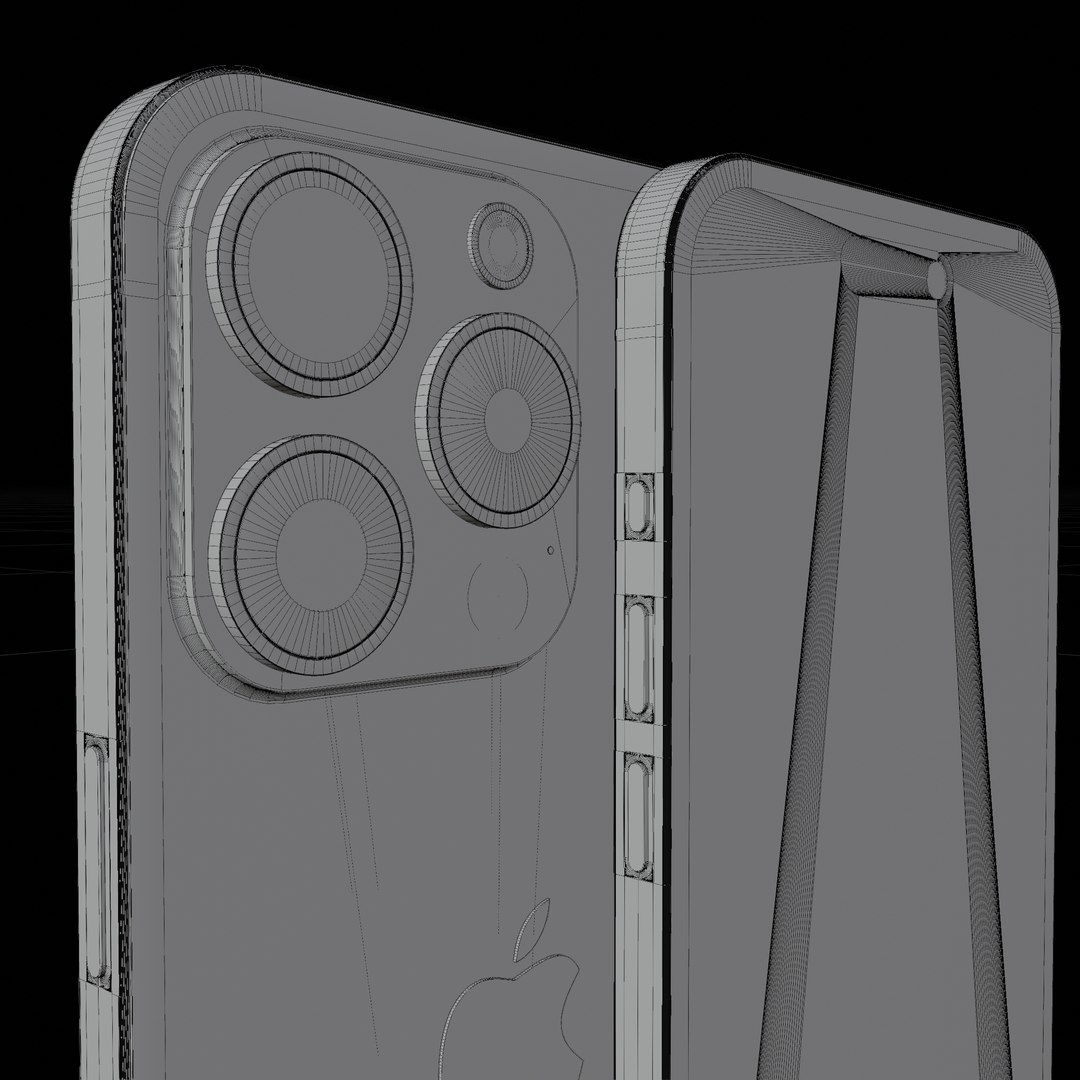 Apple IPhone 15 Pro Max Natural Titanium Pixels Effects 3D Model ...