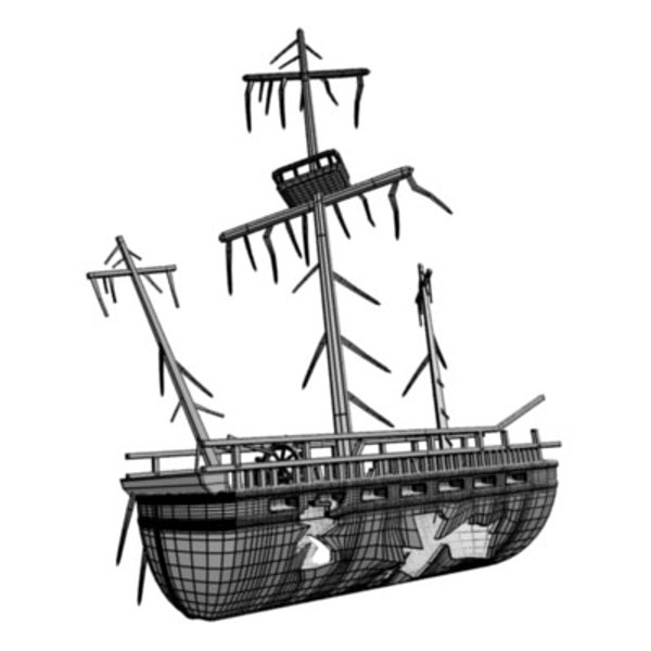 3d model wreck ship
