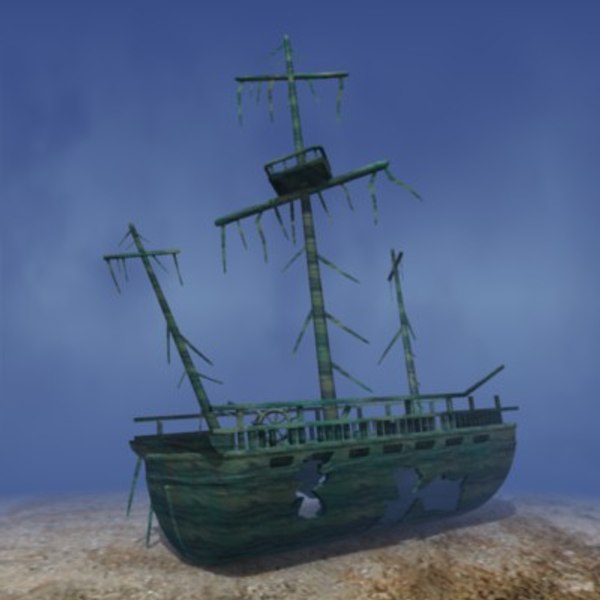 3d model wreck ship