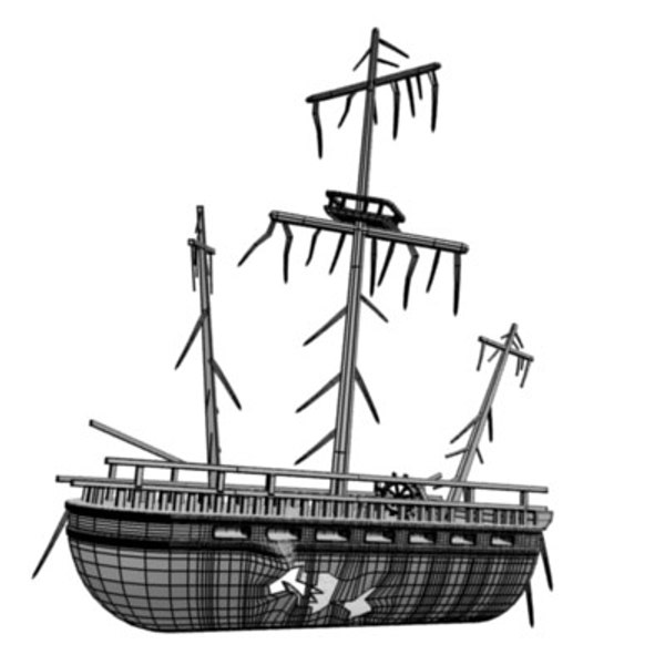 3d model wreck ship