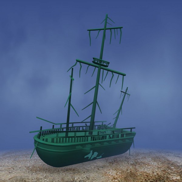 3d model wreck ship