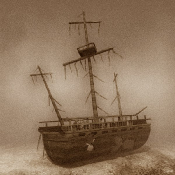 3d model wreck ship