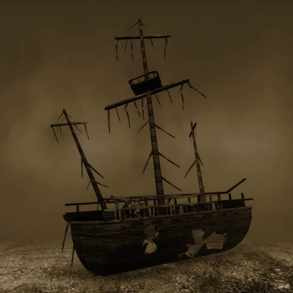 3d model wreck ship