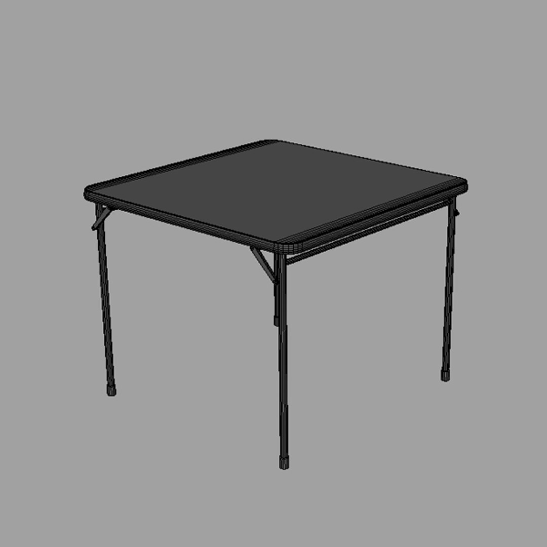 3d Card Table Model
