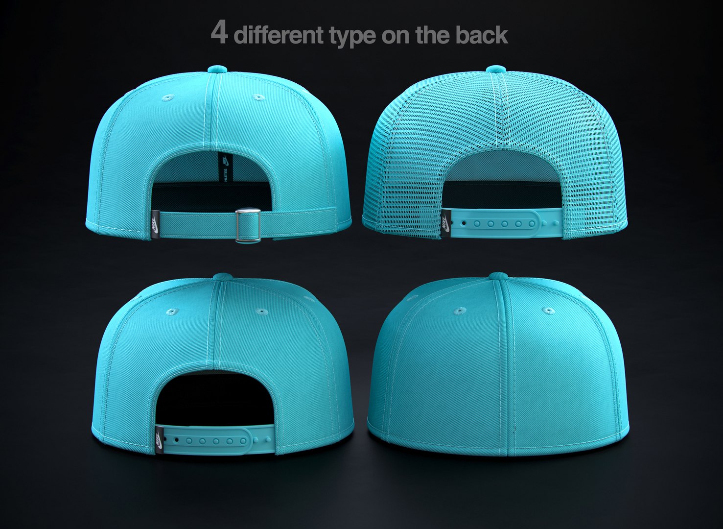 Baseball Cap Light Blue 3D Model - TurboSquid 2037768